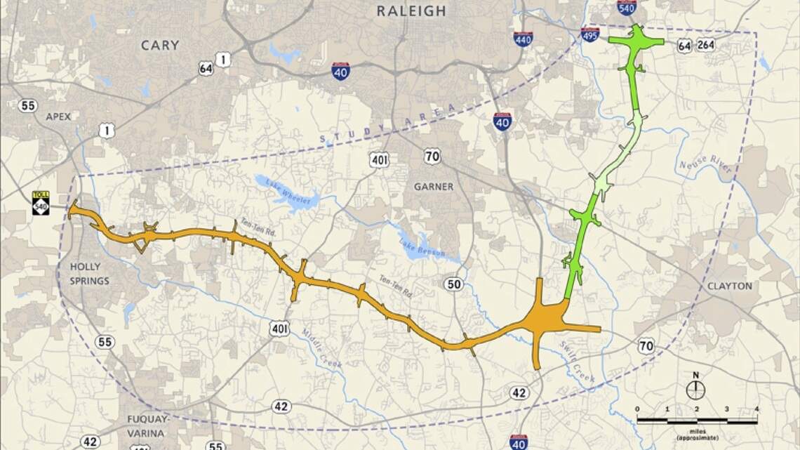 Feds approve route for NC 540 across southern Wake County | Raleigh ...