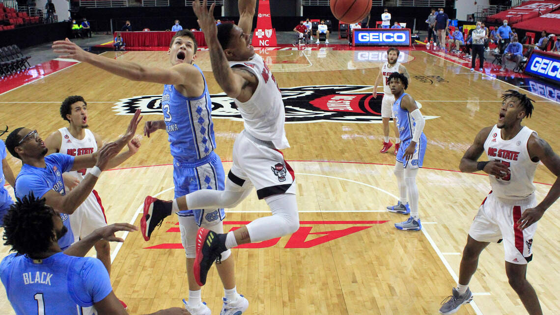 NC State basketball: Freshman Shakeel Moore helps beat UNC | Raleigh ...