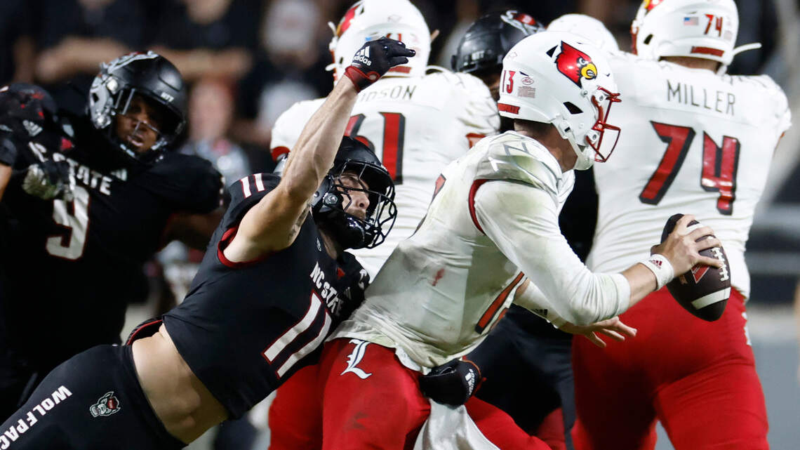 ACC football: Photos of NC State vs Louisville in Raleigh, NC ...