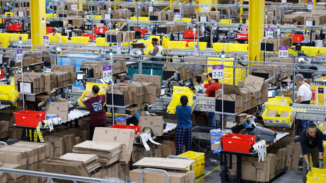 Inside Amazon’s RDU1 warehouse in Garner, North Carolina | Raleigh News ...