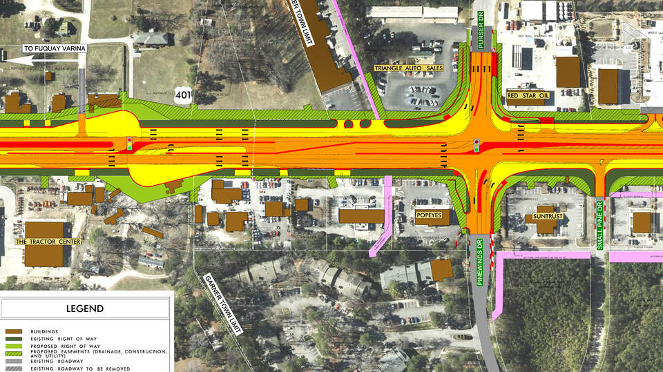 US 401/Fayetteville Rd. in Garner will widen, more lanes | Raleigh News ...