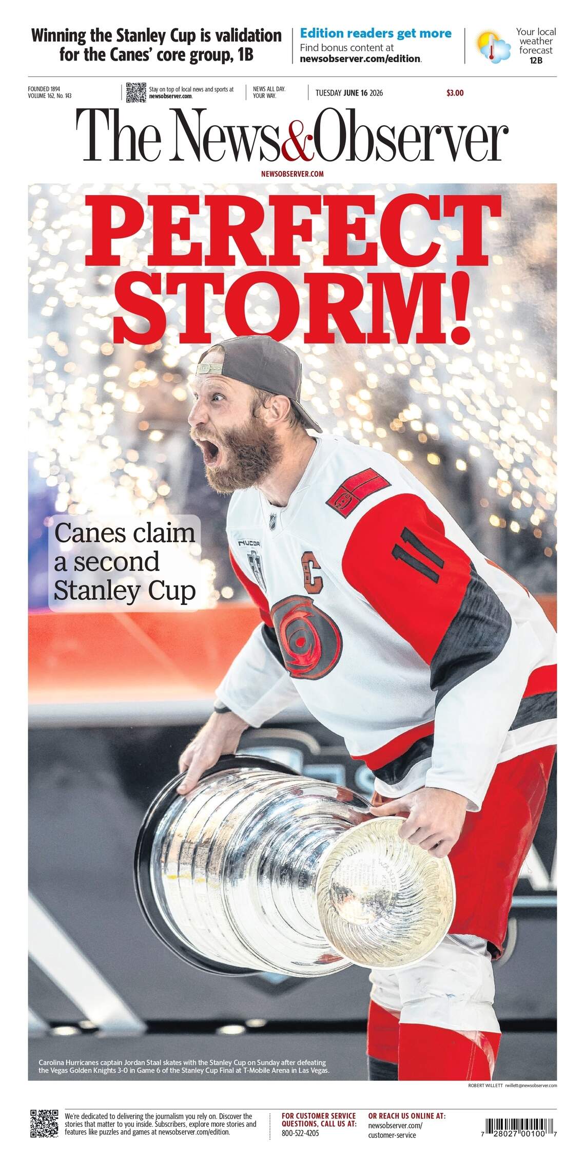 Special edition Stanley Cup Canes book, front page, poster | Raleigh ...