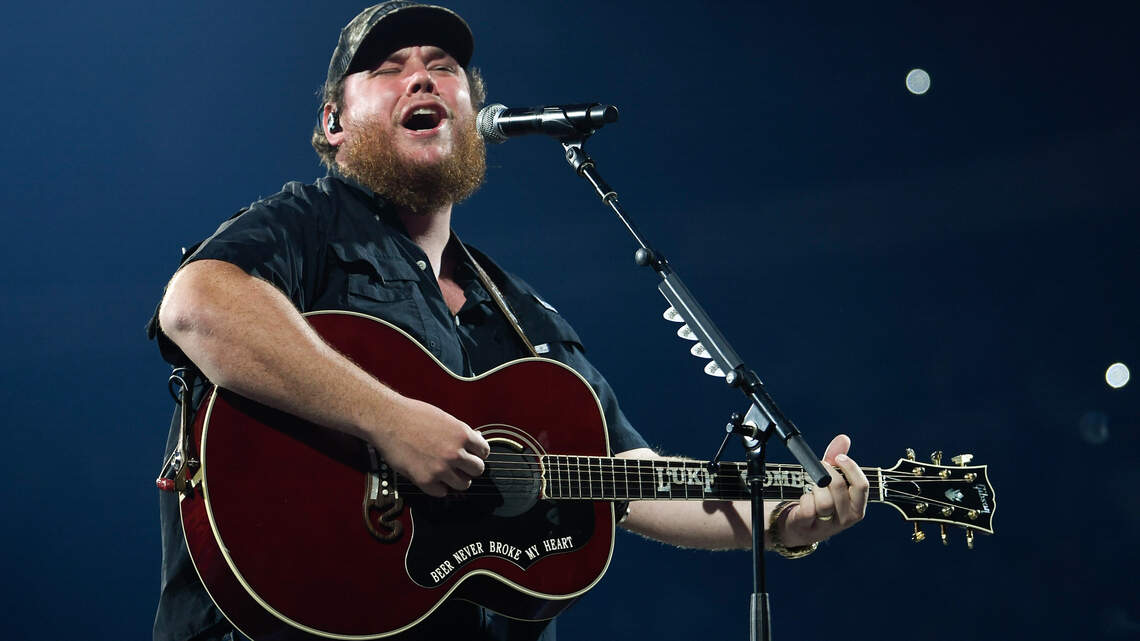 App State fan Luke Combs the guest picker on ESPN GameDay | Charlotte ...