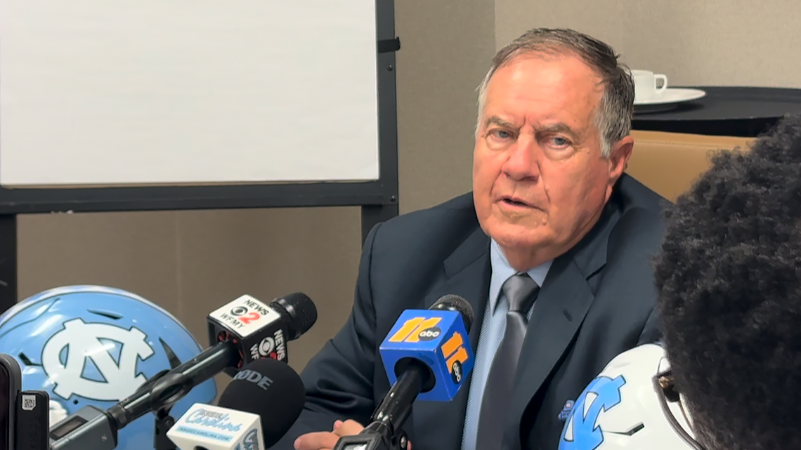 UNC football coach Bill Belichick at ACC Kickoff | Charlotte Observer