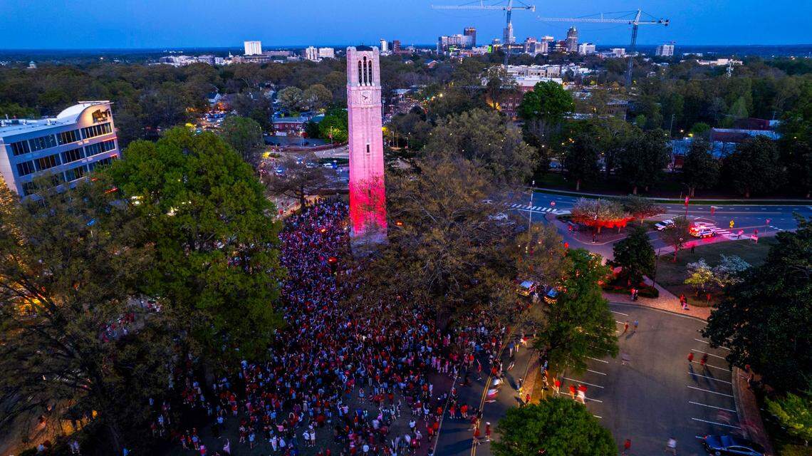 Inside NC State’s red-lit Belltower, history and traditions | Raleigh ...