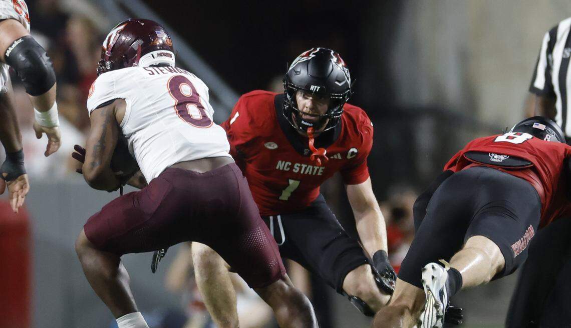 N.C. State football falls to Virginia Tech in emotional loss | Raleigh ...