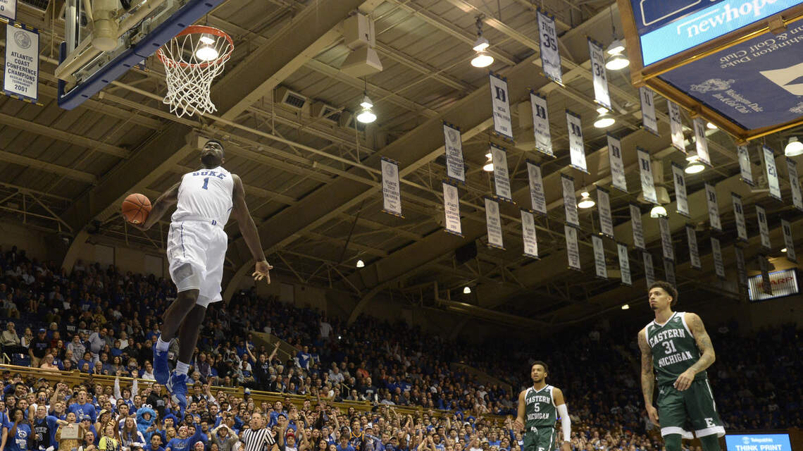 Duke basketball freshman Zion Williamson: A dunking monster | Durham ...