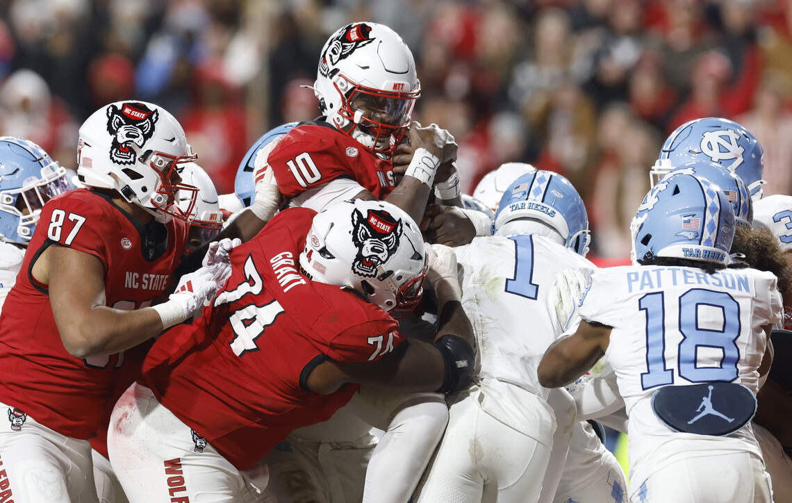 Will Wilson's four rushing touchdowns lift NC State past UNC | Raleigh ...