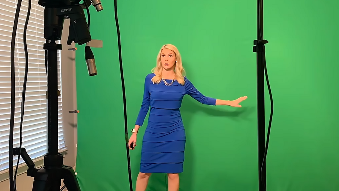 WRAL meteorologist Kat Campbell explains her homemade green screen ...